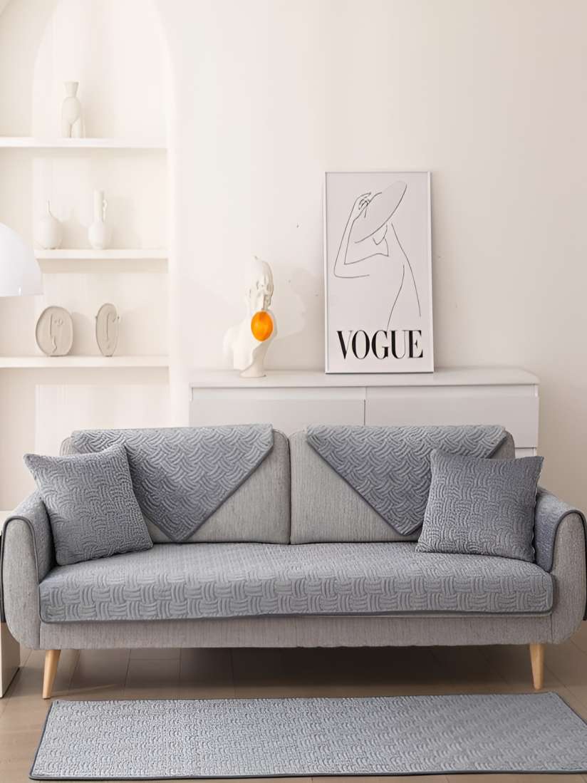 Grey sofa cover store
