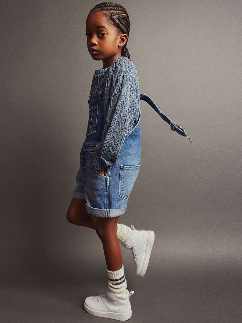 Buy H M Girls Denim Dungaree Shorts Dungarees for Girls 27073696 Myntra