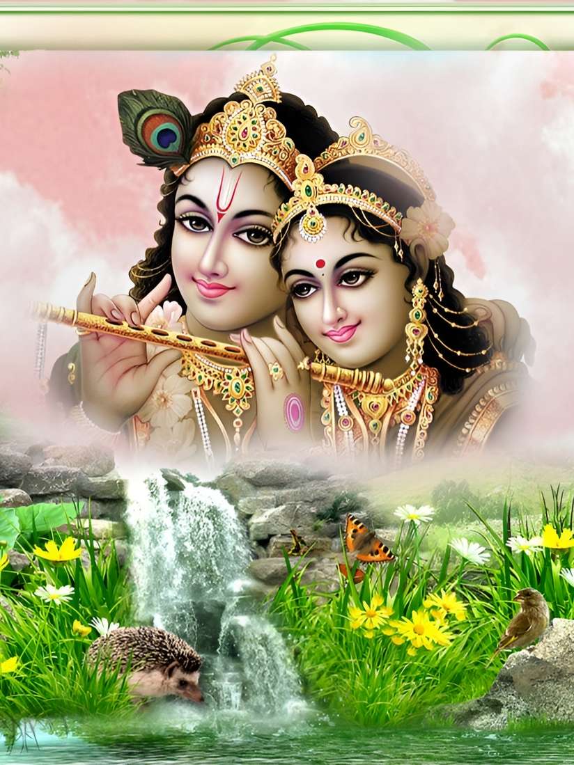 Lord Krishna Radha Wallpaper 3.422 Radha Krishna Images Stock Photos,