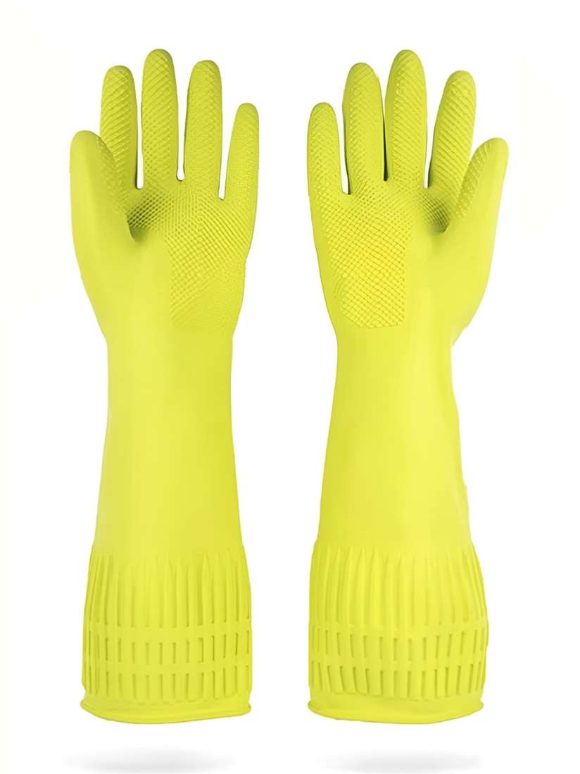 Yellow kitchen gloves store