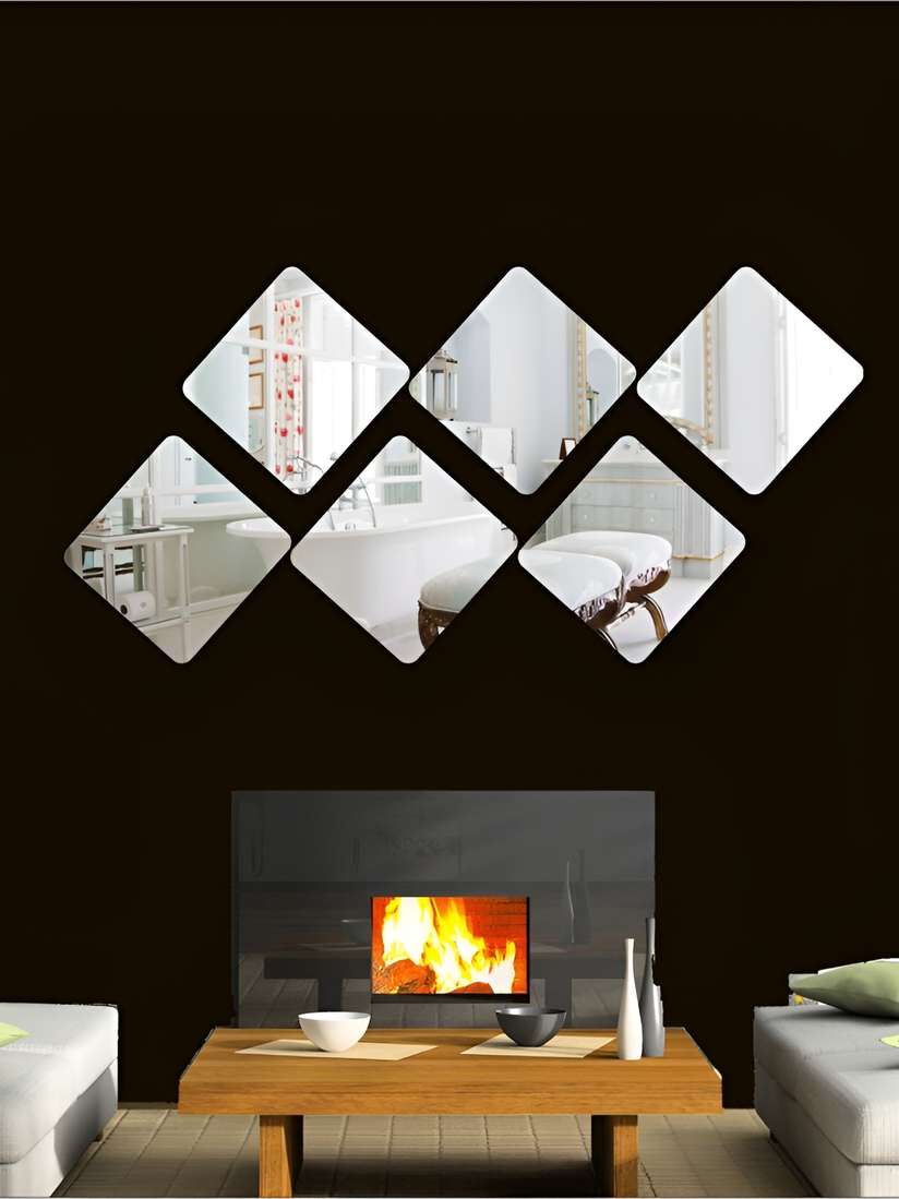 Mirrored Wall Decals Wall Mirror Set Of 3, Decorative Mirror Set 3,