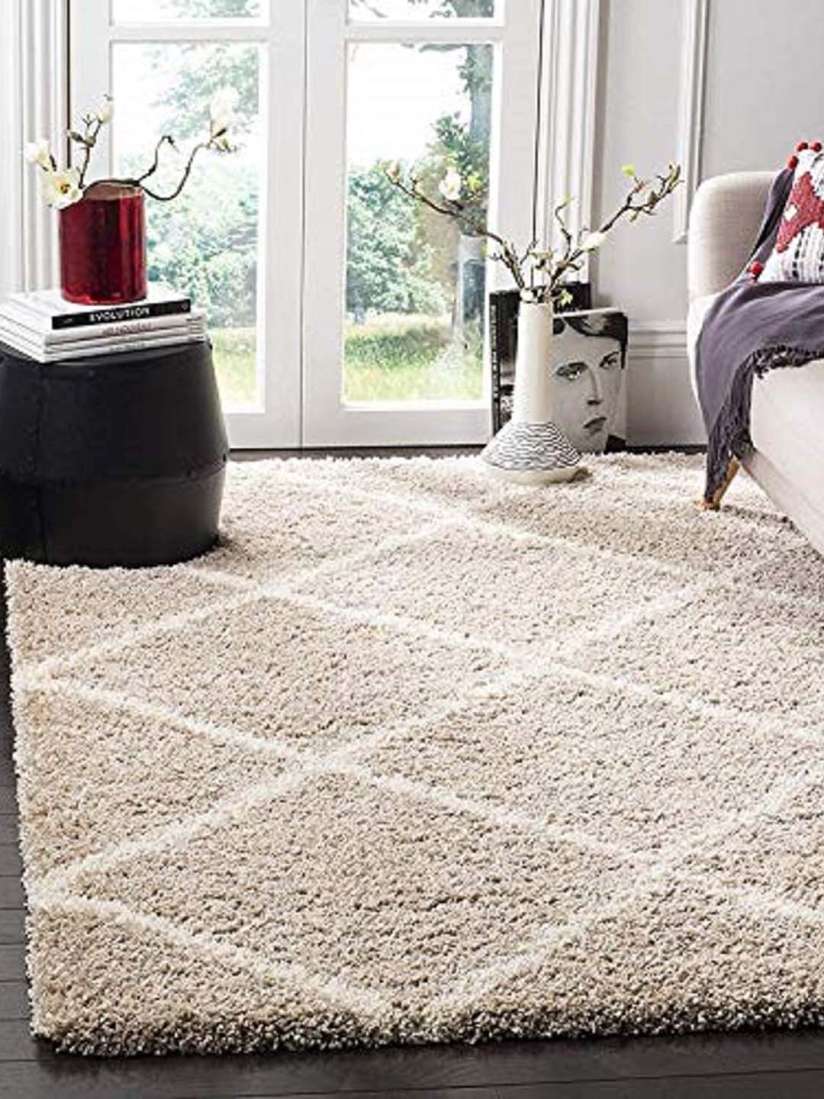 Buy AaHo Decor Beige White Geometric Floor Mat Floor Mats Dhurries for Unisex 27763934 Myntra