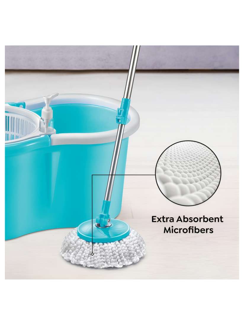 Buy Prestige Blue Cotton Stick Mop Set Bathroom Accessories for Unisex 27766254 Myntra
