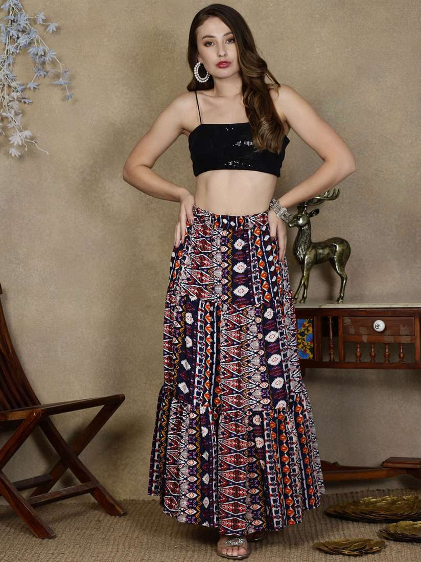 Buy NEUDIS Printed A Line Maxi Skirts Skirts for Women 27863870 Myntra