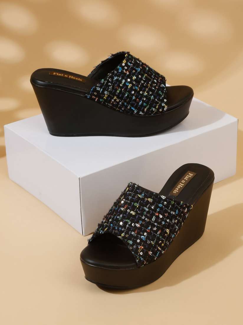 Flat wedge heels store