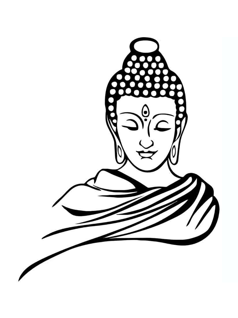 Gautama Buddha Logo Gautam Buddha Wall Art Framed Painting 13 X 13