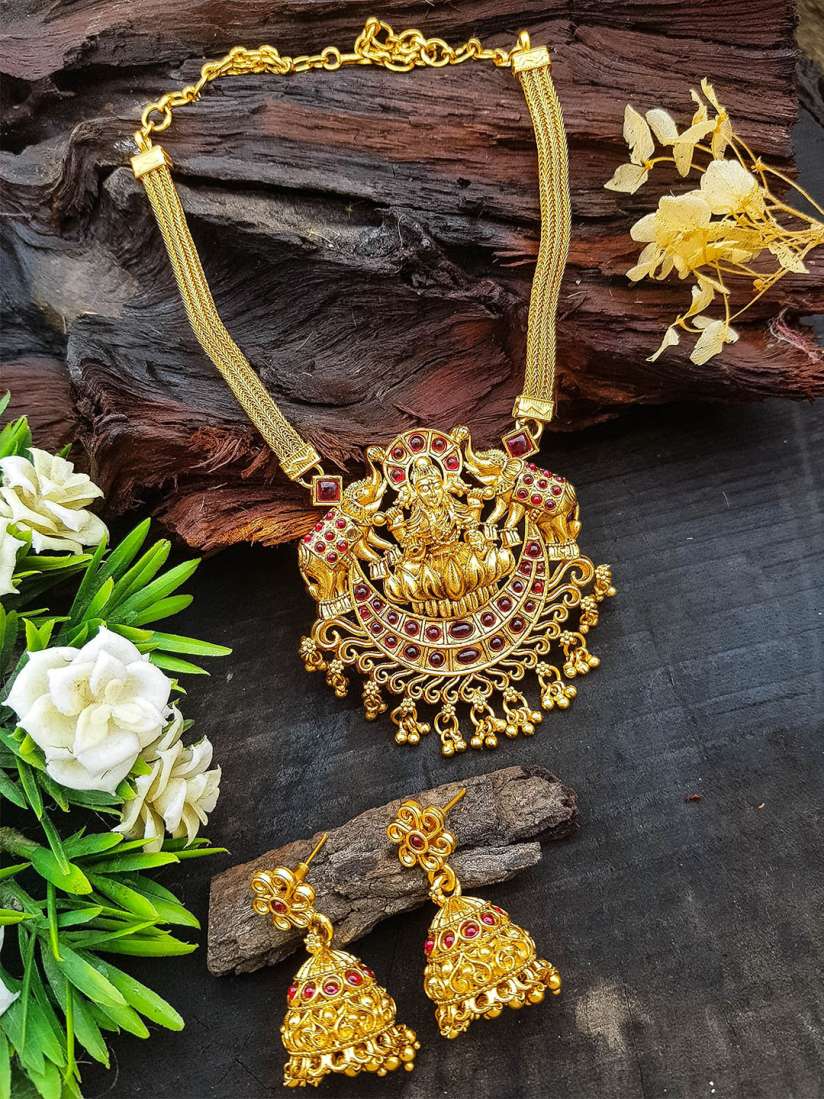 Buy GRIIHAM Gold Plated CZ Studded Jewellery Set Jewellery Set for Women 29043186 Myntra