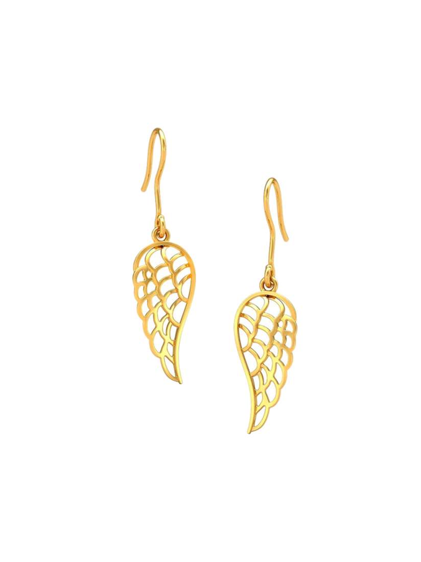 Buy CANDERE A KALYAN JEWELLERS COMPANY BIS Hallmark 18K Gold Earrings 1.86gm Earrings Gold for Women 29056634 Myntra