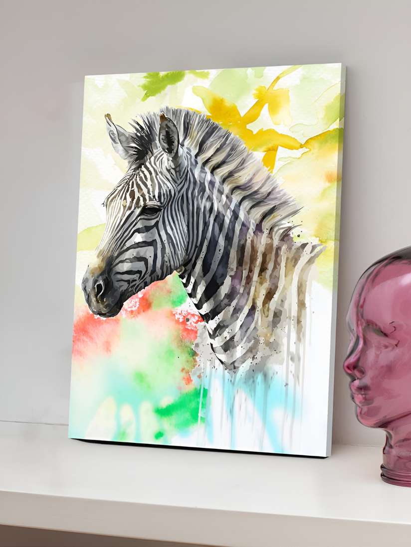 Zebra Painting On Canvas Buy Zebra Hug Photo Canvas Wall Art | The