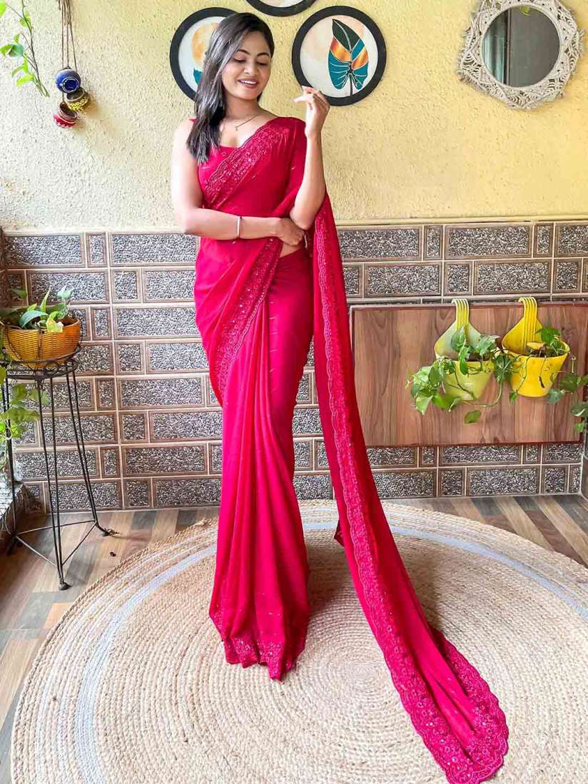 Georgette saree myntra store
