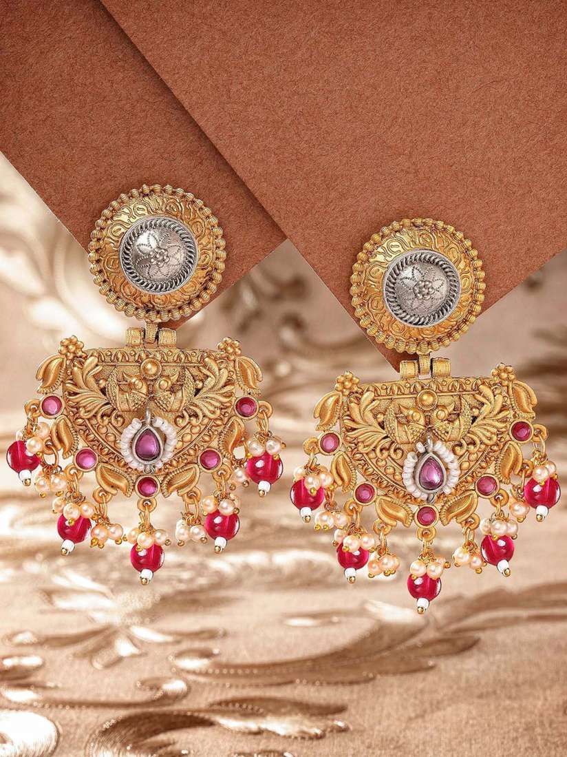 Myntra kundan earrings store