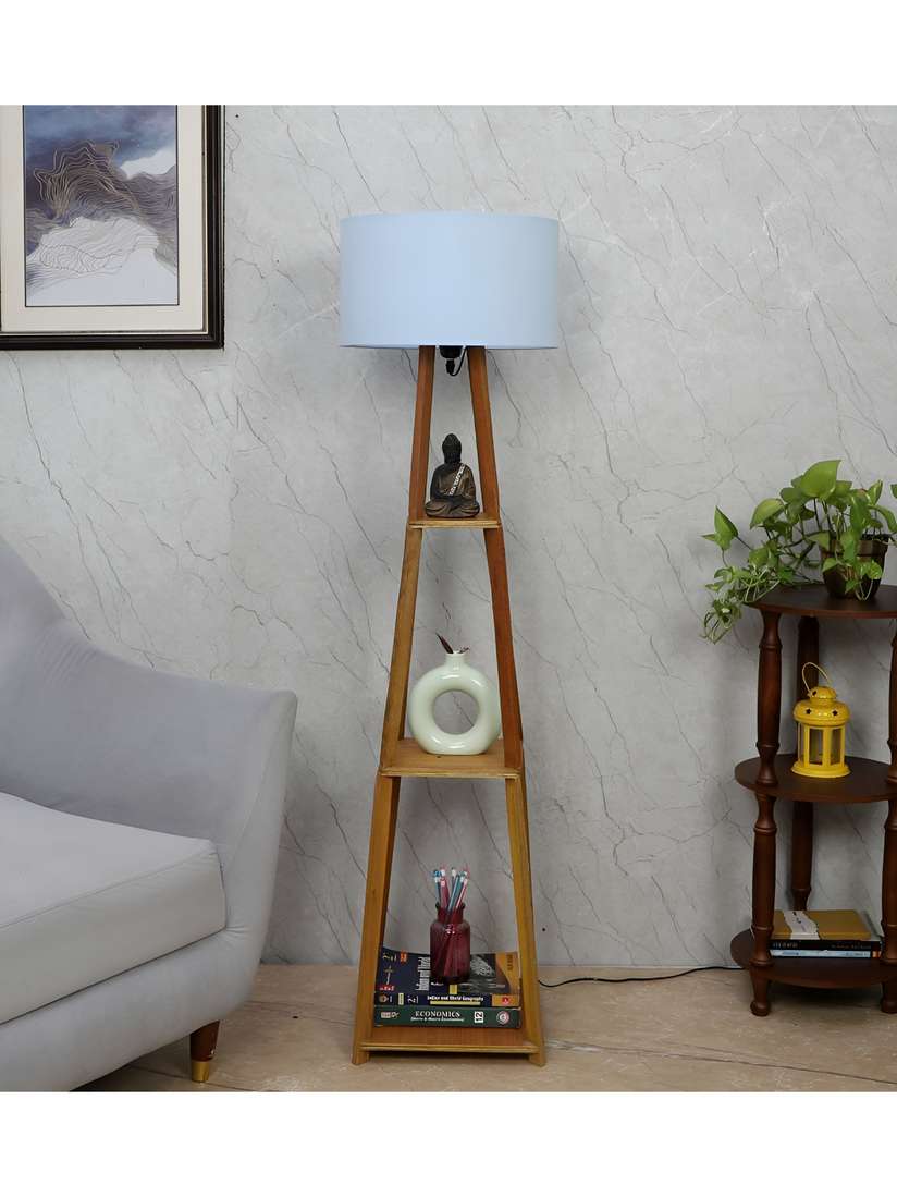 Brown And Blue Floor Lamps