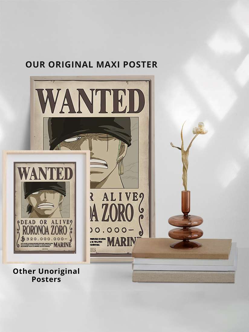 Roronoa Zoro Wanted Poster One Piece Wanted Zoro New Poster