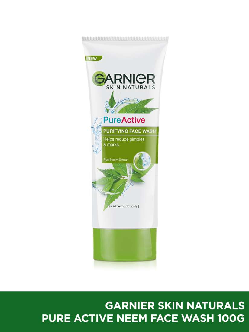 Buy Garnier Skin Naturals Pure Active Neem Face Wash 100g Face Wash and Cleanser for Women 7085382 Myntra