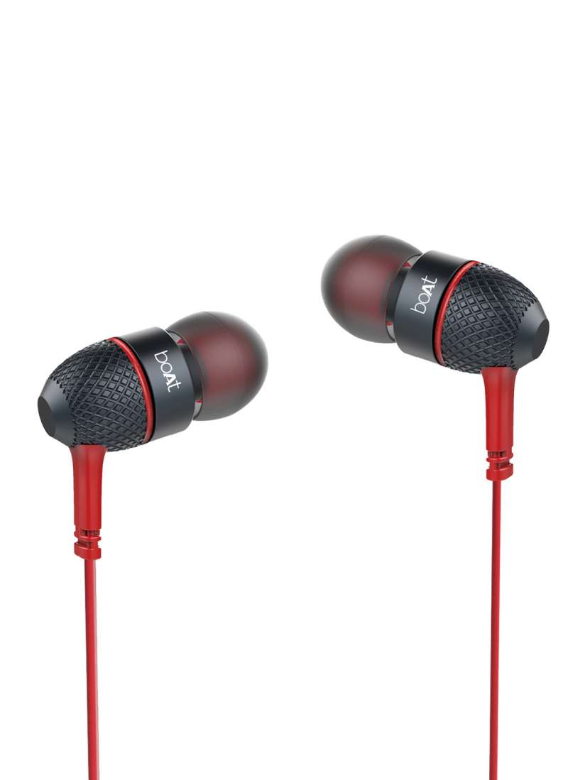 Buy boAt Unisex Red Bassheads 220 Super Extra Bass Wired In Ear Headphones With Mic Headphones for Unisex 7380458 Myntra