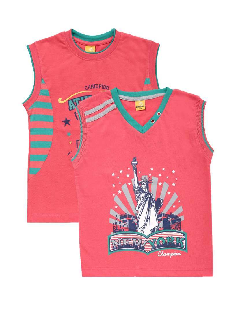 Buy Dollar Champion Kidswear Boys Pink Printed V Neck T shirt Tshirts for Boys 8000423 Myntra