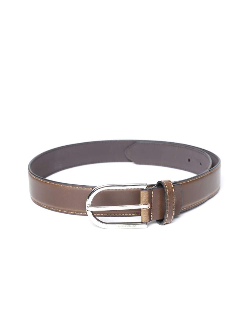 Buy Peter England Men Brown Solid Belt Belts for Men 8480387 Myntra