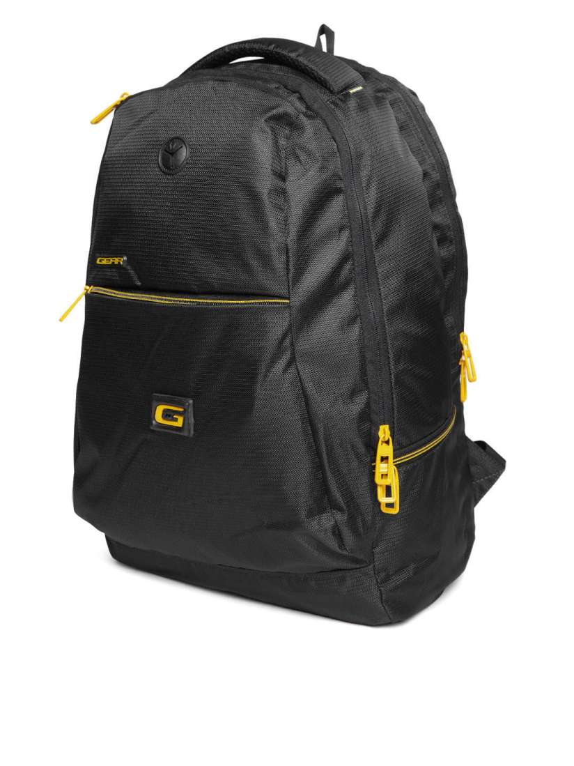 Buy Gear Unisex Black Solid Backpack Backpacks for Unisex 8540615 Myntra