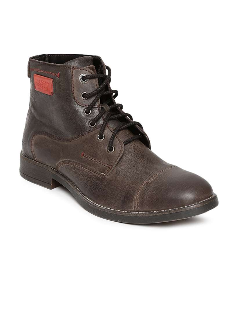 Botas Alberto Torresi Buy Alberto Torresi Men Brown Solid Leather