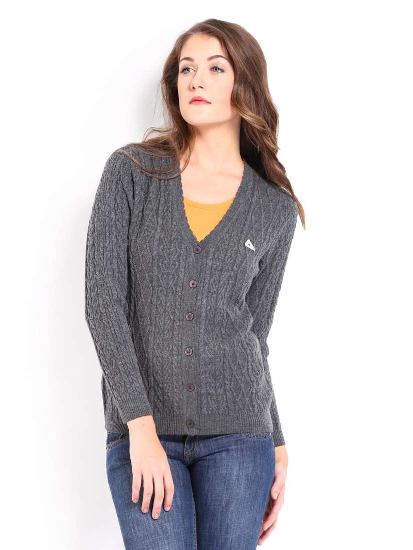 Buy Monte Carlo Women Grey Wool Sweater Sweaters for Women 508722 Myntra